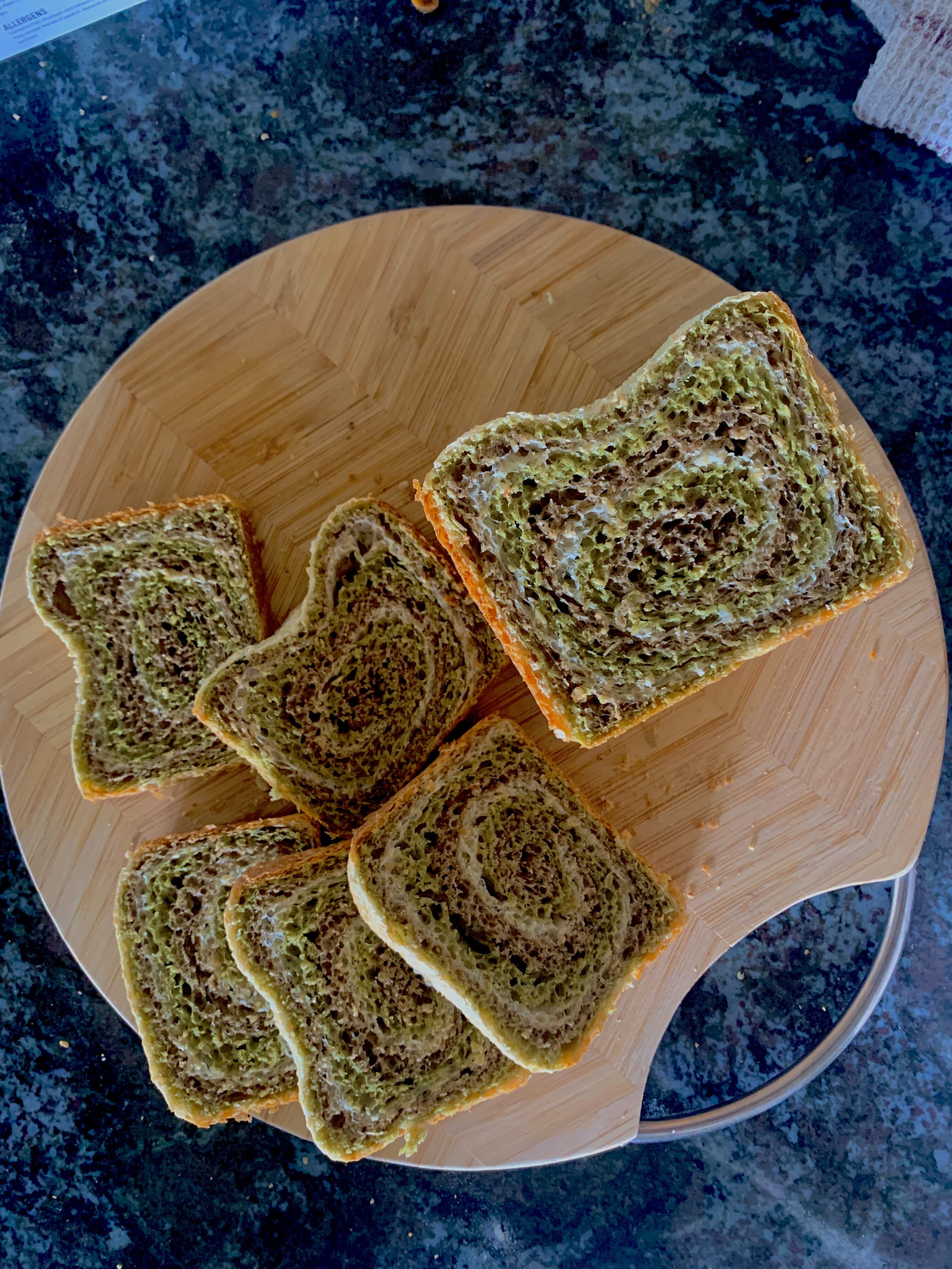 MATCHA & HOJICHA MARBLE BREAD with ELUXELLA Matcha & Hojicha Powder ...